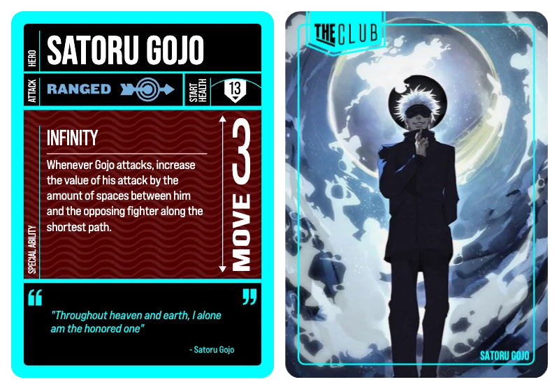 The Unmatched Club | Fan Deck - Satoru Gojo