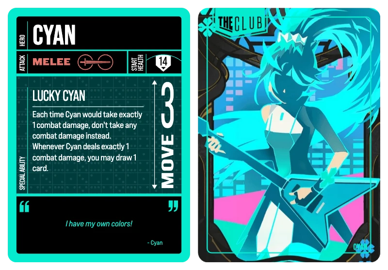 The Unmatched Club | Fan Deck - Cyan