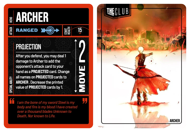 The Unmatched Club | Fan Deck - Archer