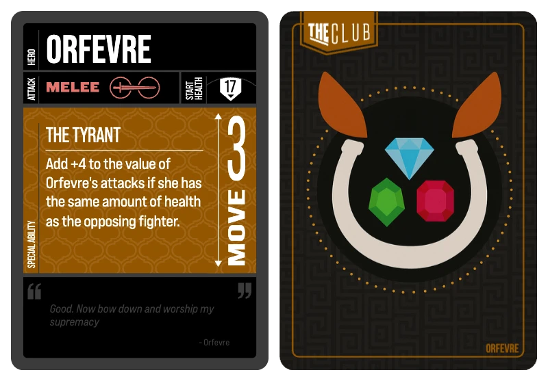 The Unmatched Club | Fan Deck - Orfevre
