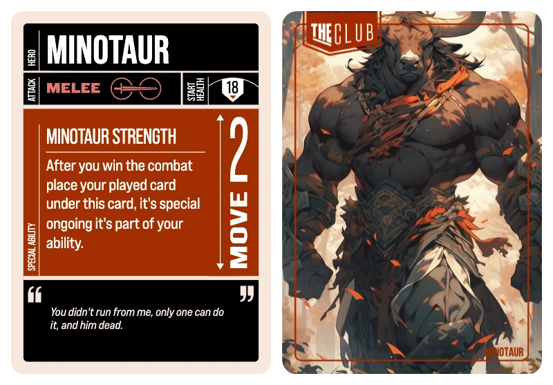 The Unmatched Club | Fan Deck - Minotaur