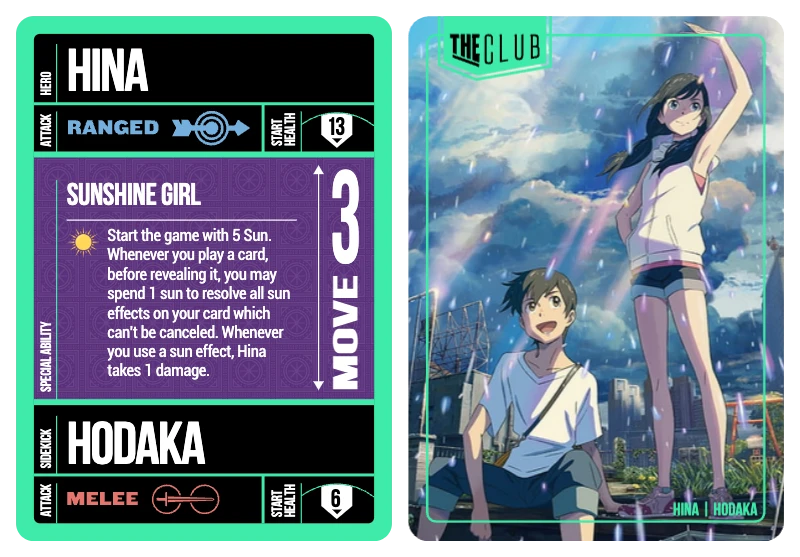 The Unmatched Club | Fan Deck - Hina | Hodaka