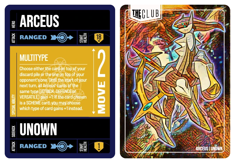 The Unmatched Club | Fan Deck - Arceus|Unown