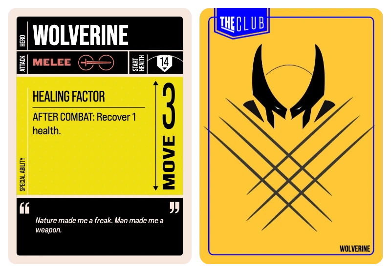 The Unmatched Club | Fan Deck - Wolverine