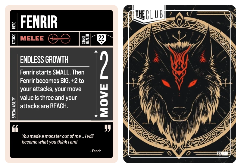 The Unmatched Club | Fan Deck - Fenrir