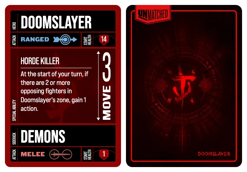The Unmatched Club | Fan Deck - Doomslayer