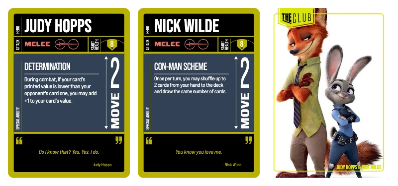 The Unmatched Club | Fan Deck - Judy Hopps & Nick Wilde