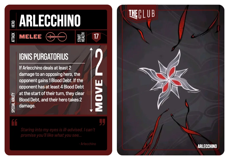 The Unmatched Club | Fan Deck - Arlecchino