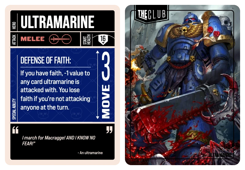 The Unmatched Club | Fan Deck - Ultramarine
